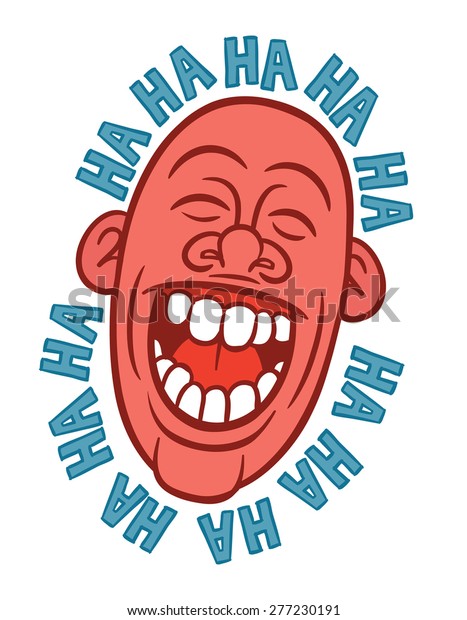Laughing Head Stock Vector (Royalty Free) 277230191 | Shutterstock