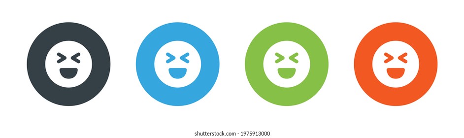 Laughing Icon Vector Emoji Concept On Stock Vector Royalty Free