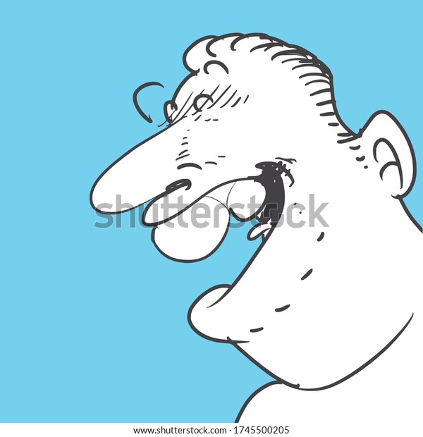 Laughing Man Cartoon Vector Illustration Stock Vector (Royalty Free ...