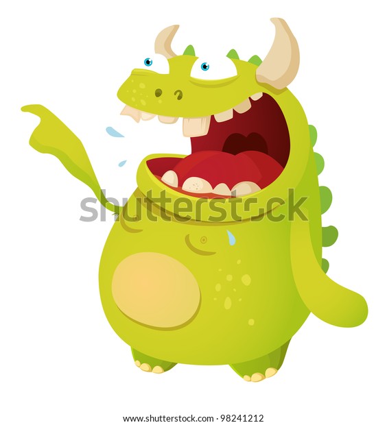 Laughing Monster Stock Vector (Royalty Free) 98241212 | Shutterstock