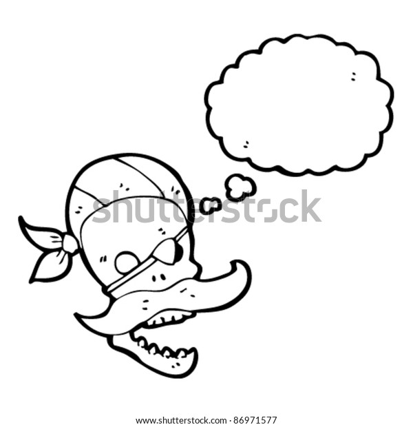 Laughing Pirate Skull Cartoon Stock Vector (Royalty Free) 86971577 ...