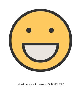 Laughing Smiley Smiling Stock Vector (Royalty Free) 791081737 ...