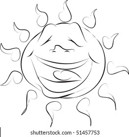 Laughing Sun Stock Vector (Royalty Free) 51457753 | Shutterstock