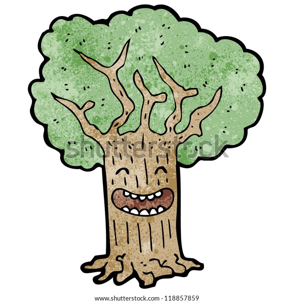 Laughing Tree Cartoon Stock Vector (Royalty Free) 118857859 | Shutterstock