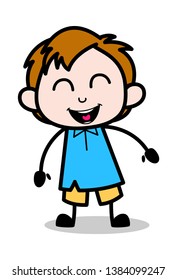 Laughter School Boy Cartoon Character Vector Stock Vector (Royalty Free ...