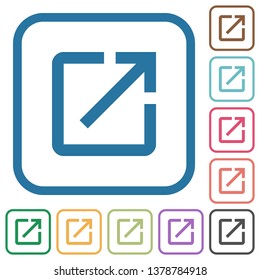 Launch Application Simple Icons Color Rounded Stock Vector (Royalty ...