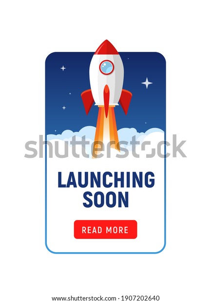 Launching Soon Marketing Store Template Coming Stock Vector (Royalty ...