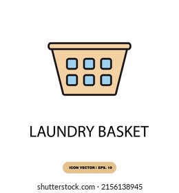 Laundry Basket Icons Symbol Vector Elements Stock Vector (Royalty Free ...