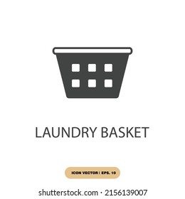 Laundry Basket Icons Symbol Vector Elements Stock Vector (Royalty Free ...