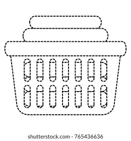 Laundry Basket Pile Folded Clothes Stock Vector (Royalty Free) 765436636