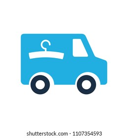 Laundry Delivery Logo Icon Design Stock Vector (Royalty Free ...