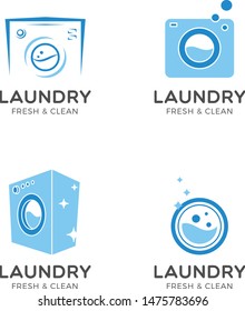 Laundry Fresh Clean Logo Template Stock Vector (Royalty Free ...