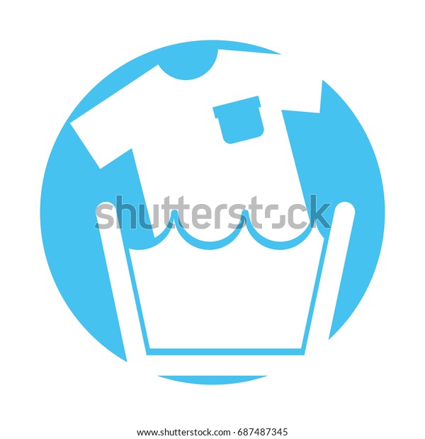 Laundry Garments Washing Icon Stock Vector (Royalty Free) 687487345 ...