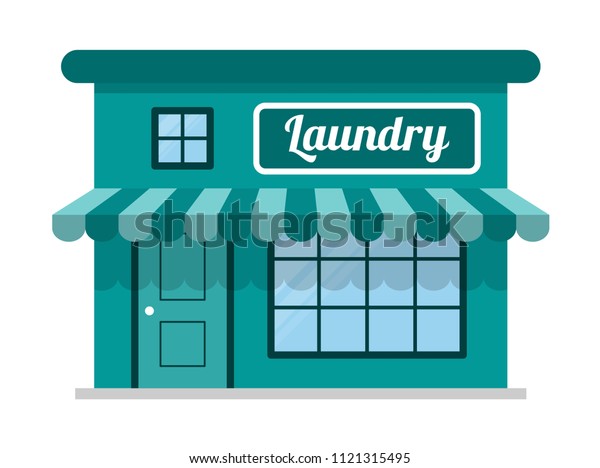 Laundry Icon Symbol Shop Store Sign Stock Vector (Royalty Free) 1121315495
