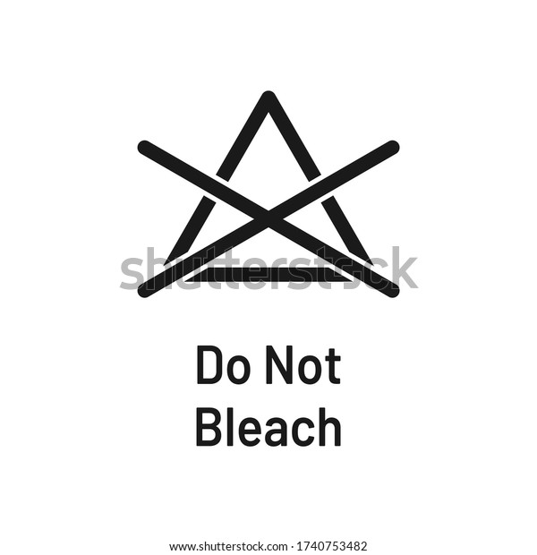 Laundry Icon Text Isolated On White Stock Vector (Royalty Free) 1740753482