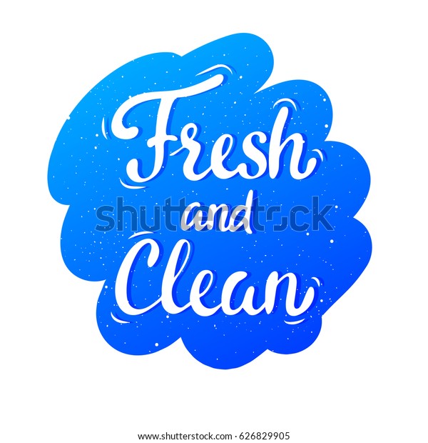 Laundry Logo Tamplate Fresh Clean Lettering Stock Vector (Royalty Free ...