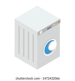 Laundry Washing Machine Isometric Design Stock Vector (Royalty Free ...