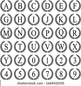 Fuente de Laurel Vector EPS Laurel: vector de stock (libre de regalías ...