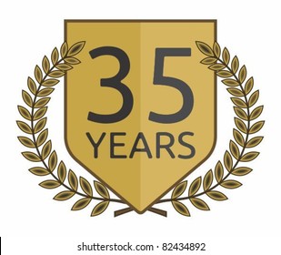 Laurel Wreath 35 Years: เวกเตอร์สต็อก (ปลอดค่าลิขสิทธิ์) 82434892 ...