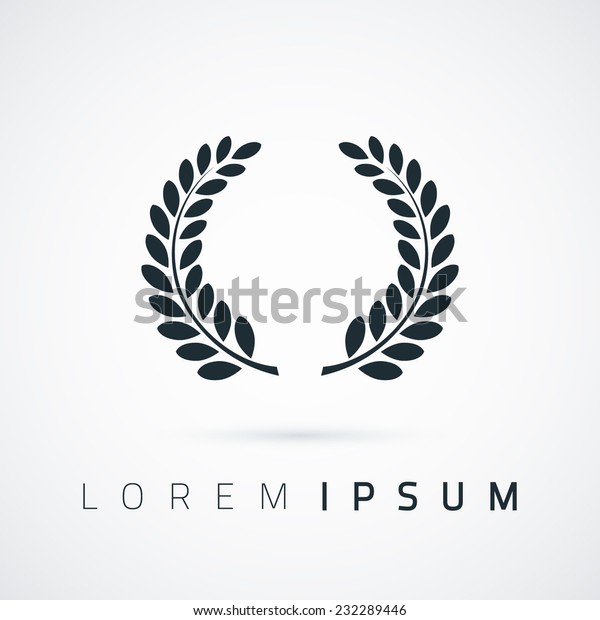 Laurel Wreath Simple Conceptual Logo Vector Stock Vector (Royalty Free ...