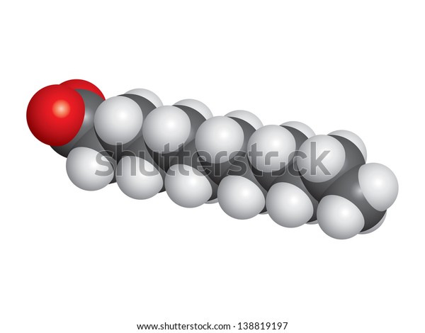Lauric Acid Coconut Oil Molecule Ball Stock Vector (Royalty Free ...