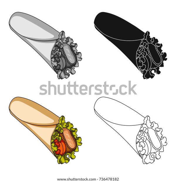 Lavash Single Icon Cartoon Stylelavash Vector Stock Vector (Royalty ...