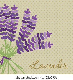 Lavender Card Stock Vector (Royalty Free) 143360956 | Shutterstock