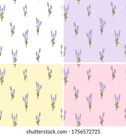 Bunch Lavender Flowers Pixel Art Pattern 스톡 벡터(로열티 프리) 612849758 ...