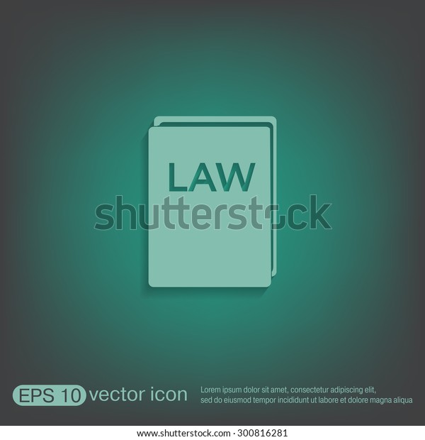 Law Book Icon Set Laws Symbol Stock Vector (Royalty Free) 300816281