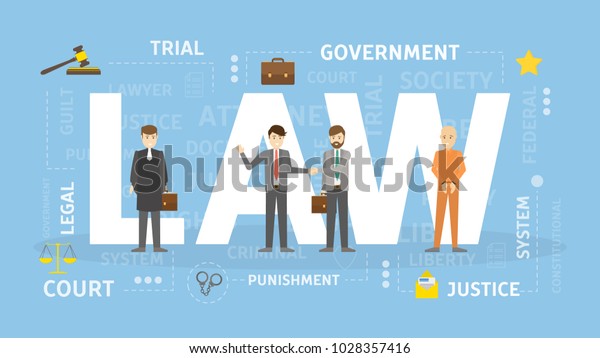 Law Concept Illustration Idea Justice Legislation Stock Vector (Royalty ...