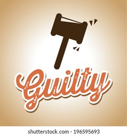 Law Design Over Beige Backgroundvector Illustration Stock Vector ...