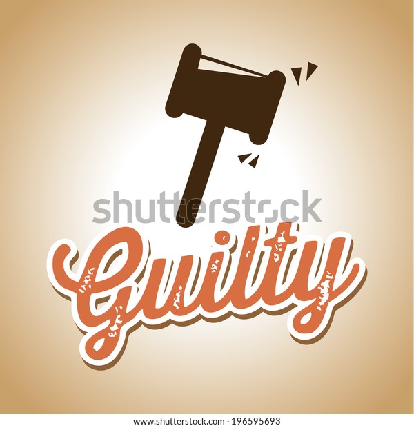 Law Design Over Beige Backgroundvector Illustration Stock Vector ...