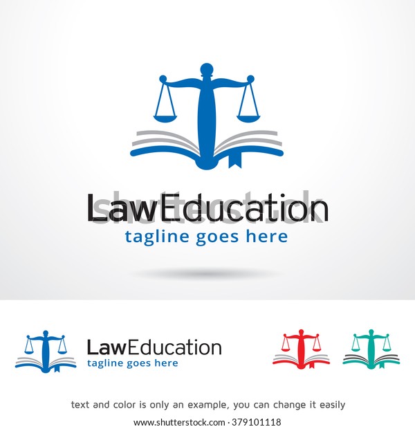 Law Education Logo Template Design Vector Stock Vector (Royalty Free ...