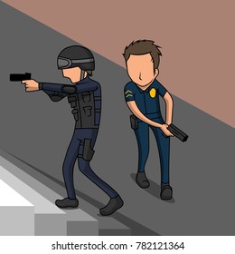 Law Enforcement Illustration Vector: เวกเตอร์สต็อก (ปลอดค่าลิขสิทธิ์ ...