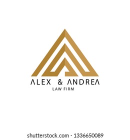 Law Firm Initial Logo Design Stock Vector (Royalty Free) 1336650089 ...