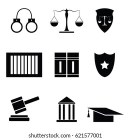 Law Icon Set Stock Vector (Royalty Free) 1314862133 | Shutterstock