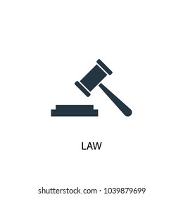 Law Icon Simple Element Illustration Law Stock Vector (Royalty Free ...