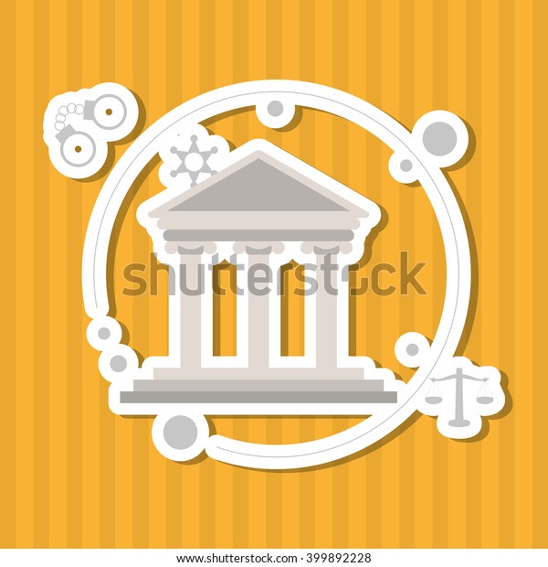 Law Justice Building Design Stock Vector (Royalty Free) 399892228 ...