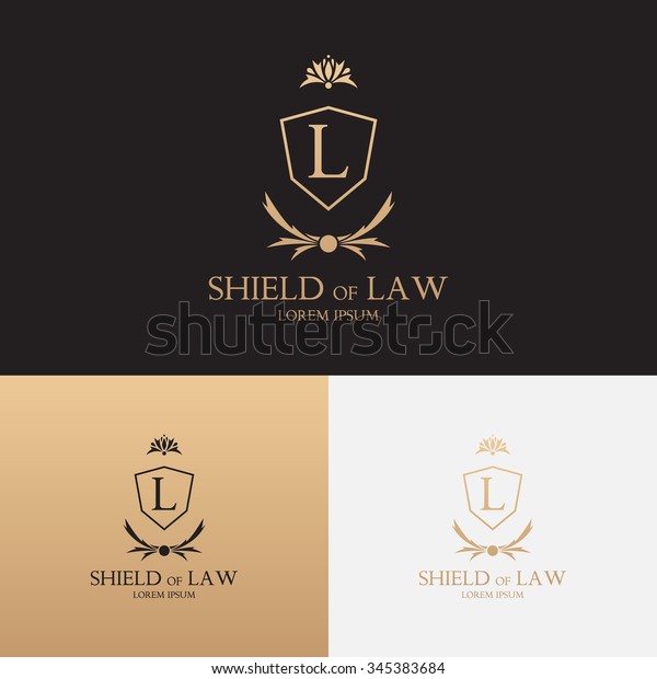 Law Office Logo Shield Concept Symbol Stock Vector (Royalty Free ...