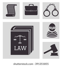 Law Order Icons Stock Vector (Royalty Free) 391351855 | Shutterstock