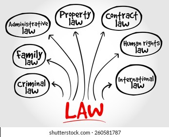 Law Practices Mind Map Business Concept Stock Vector (Royalty Free ...