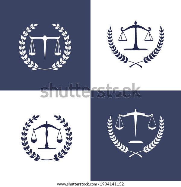 Law Scale Logo Icon Illustration Stock Vector (Royalty Free) 1904141152 ...