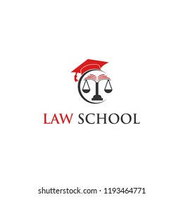Law School Logo Template: vector de stock (libre de regalías ...