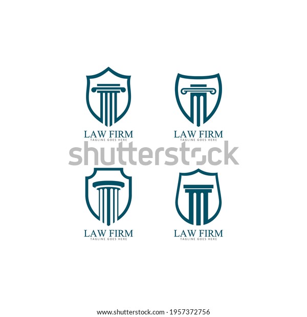 Law Shield Logo Vector Icon Illustration Stock Vector (Royalty Free ...