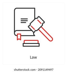 Law Law Study Icon Concept Stock Vector (Royalty Free) 2091149497 ...
