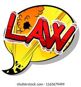 Law Vector Illustrated Comic Book Style Stock Vector (Royalty Free ...