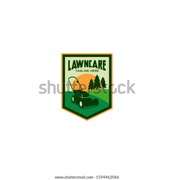 Lawn Care Service Logo Design Vector Stock Vector (Royalty Free ...