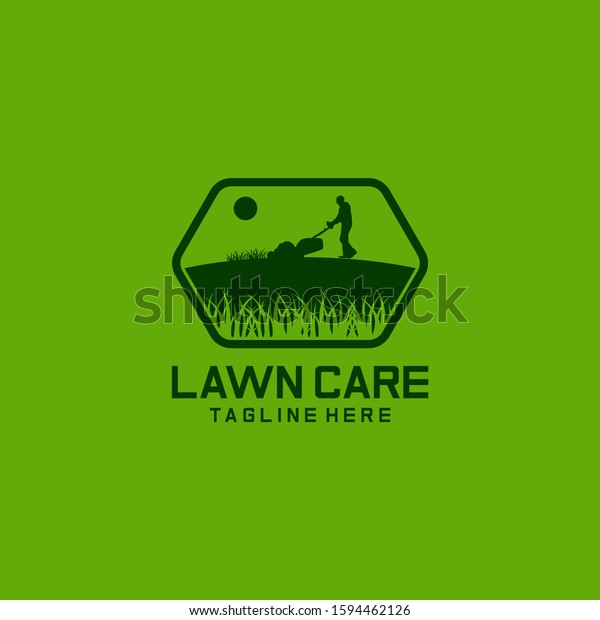 Lawn Care Service Logo Design Vector Stock Vector (Royalty Free) 1594462126