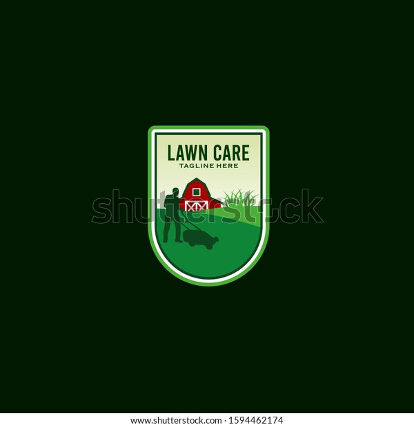 Lawn Care Service Logo Design Vector Stock Vector (Royalty Free ...