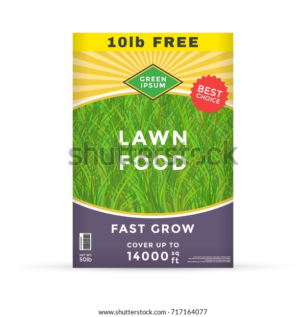 Lawn Fertilizer Packaging Design Template Vector Stock Vector (Royalty ...